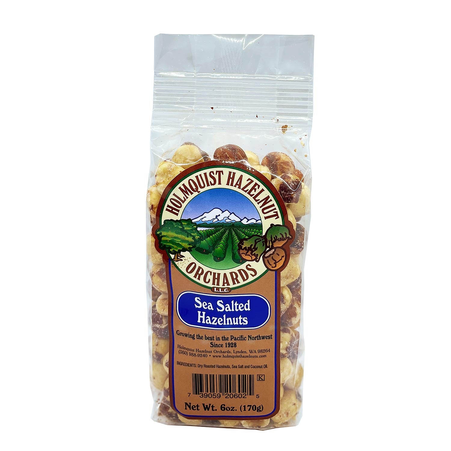 Holmquist Sea Salt Hazelnuts | Made In Washington | Locally Grown Nuts