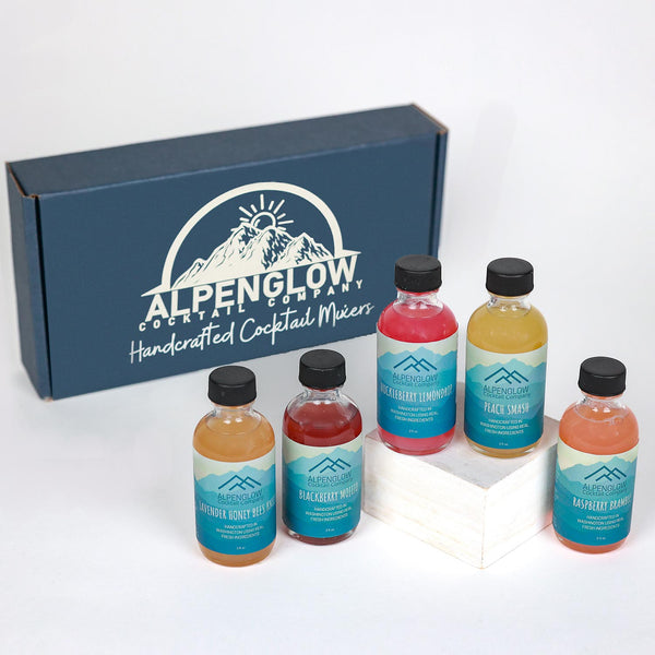 Alpenglow Cocktail Mixers Sampler Gift Set | Made In Washington | Bar