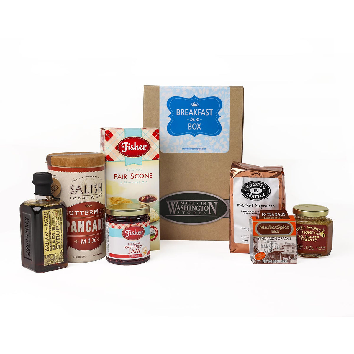 Made In Washington State Gift Baskets | Breakfast In A Box